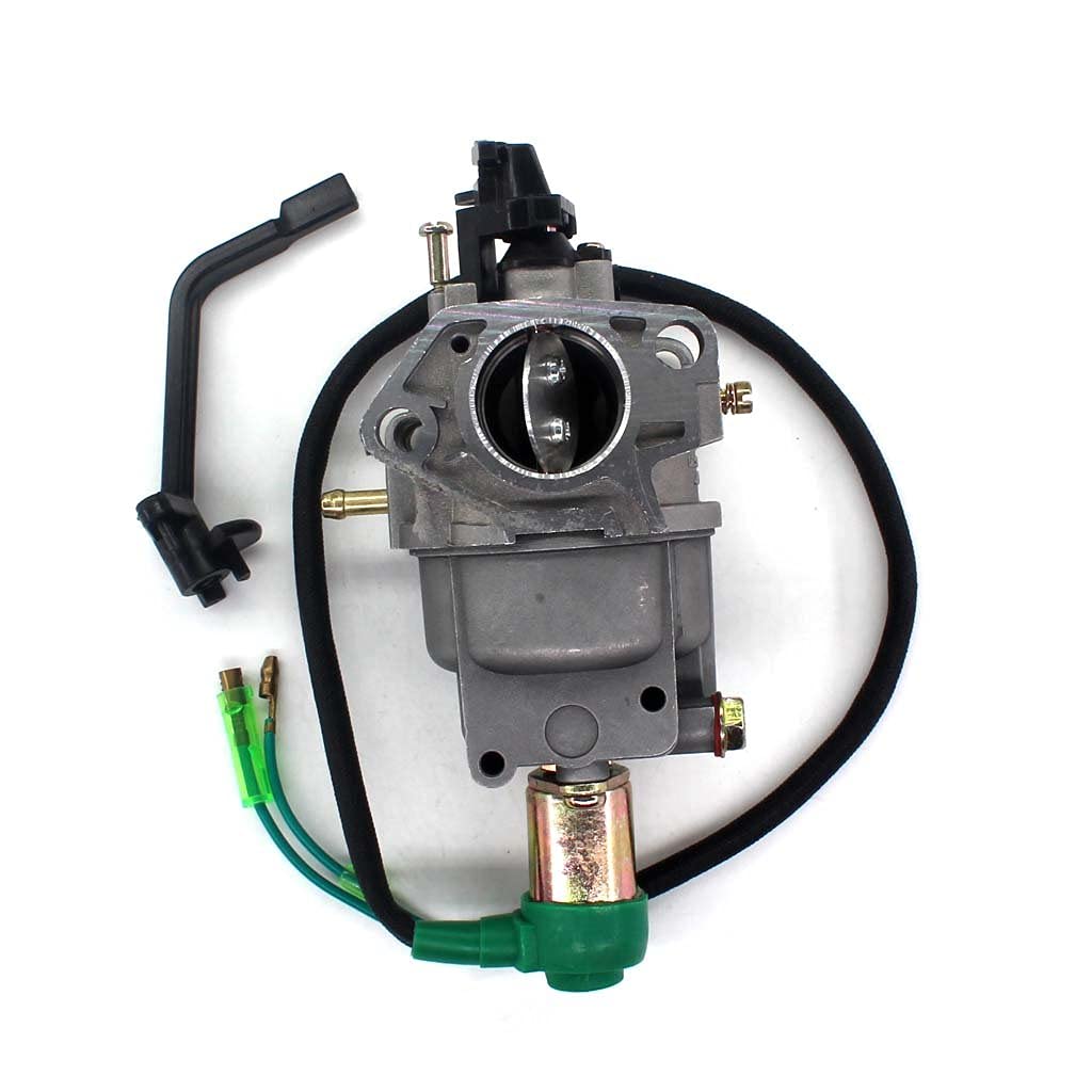 HURI Carburetor Carb with Lever Choke + Intake Manifold Gasket + Spark Plug for Generac Honeywell Sycamore Generator