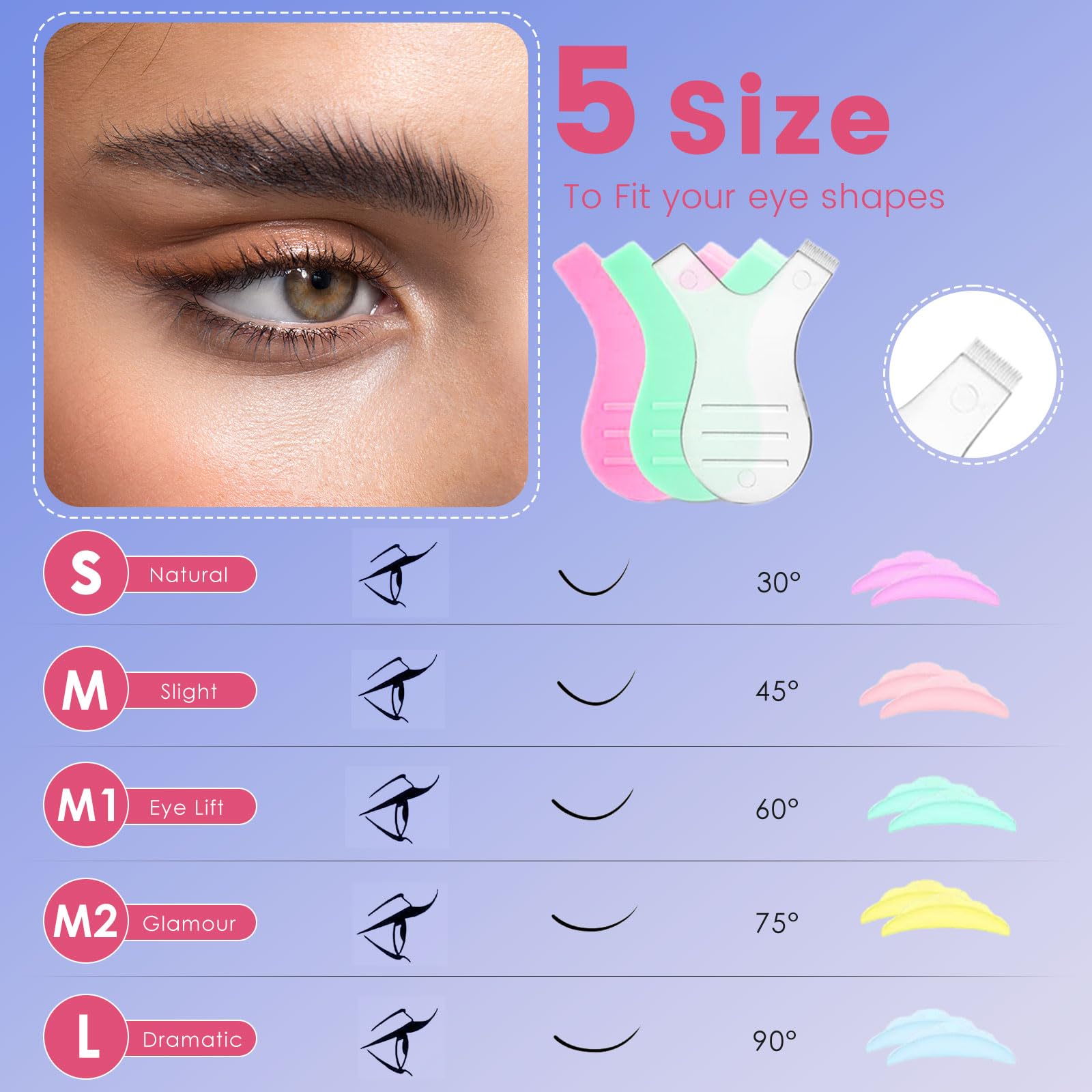 Lash Lift Kit Eyelash Lift Kit - 2024 4 in1 Eyelash Perm suit & Brow Lamination Kit - Ultra-Luxury Professional Lash Perm Kit - DIY Eyelash Eyebrow Curling Set for Salon Home (Black)