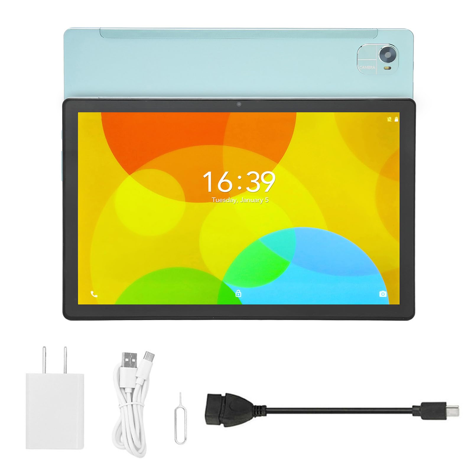 HD Tablet, Office Tablet Octa Core CPU 4G LTE 10.1 Inch for Travel (US Plug)