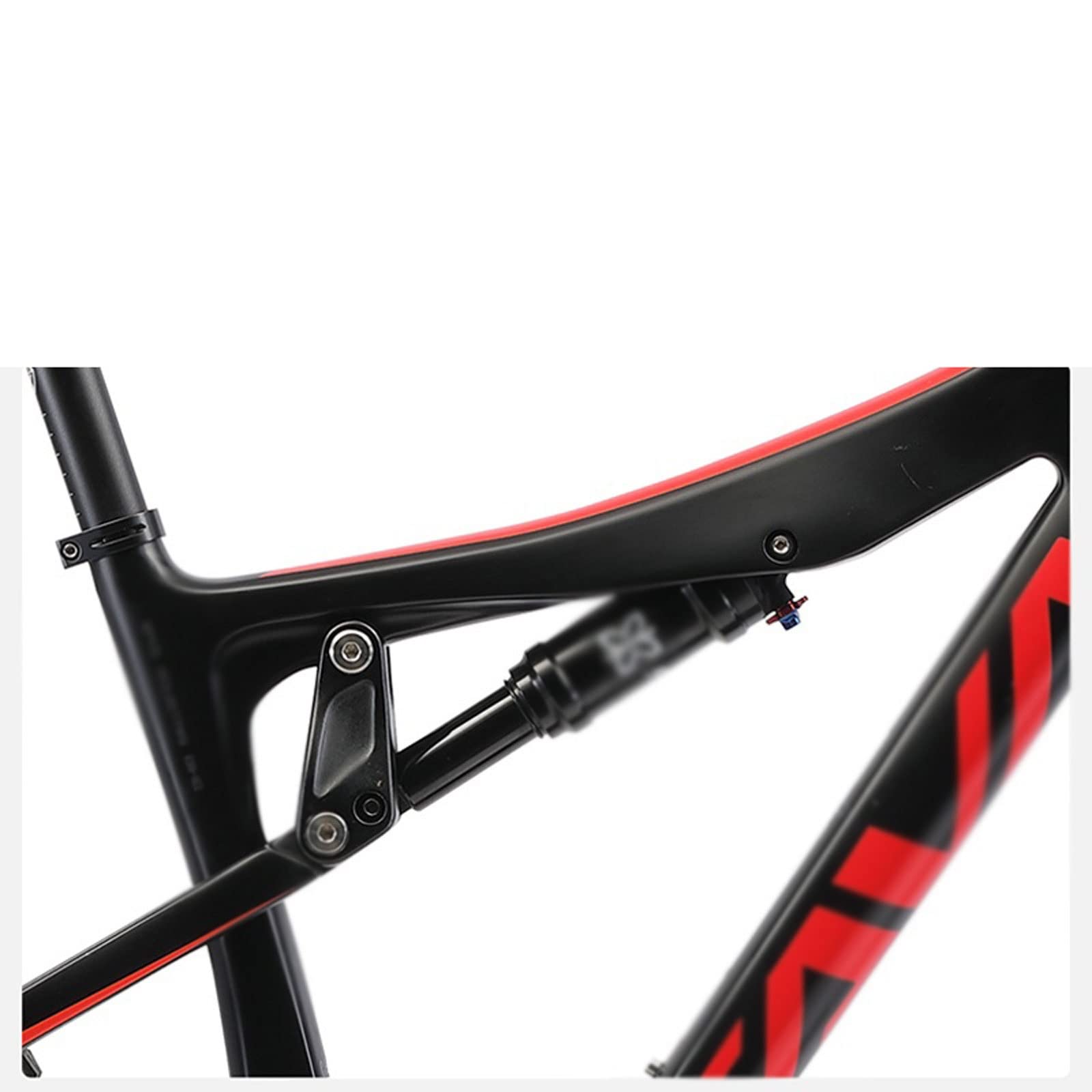 IEASEzxc Bicycle Mountain Bike Carbon Frame Mountain Bike with Dual Double Suspension Soft Tail MTB