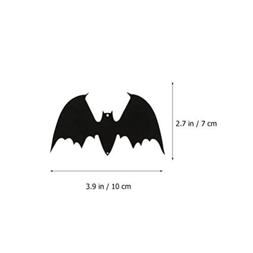 Hemobllo Hanging Bats Decorations Halloween Decor 4pcs Halloween Bat Garland Bat Hanging Decor Halloween Party Decor Haunted House Decorations for Home Garden Halloween Wreath