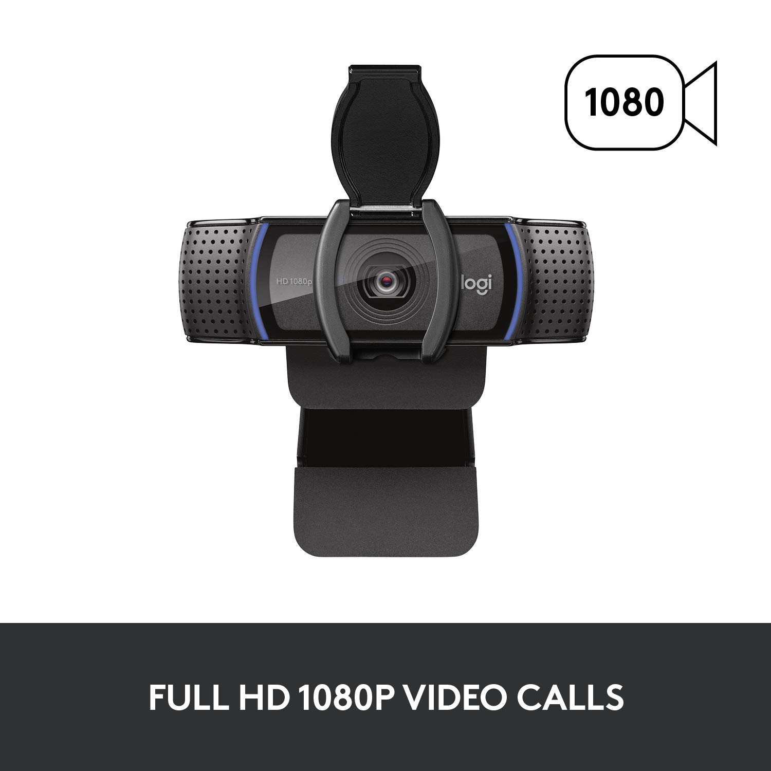 Logitech C920S HD Pro Webcam with Privacy Shutter - Widescreen Video Calling and Recording, 1080p Streaming Camera, Desktop or Laptop Webcam