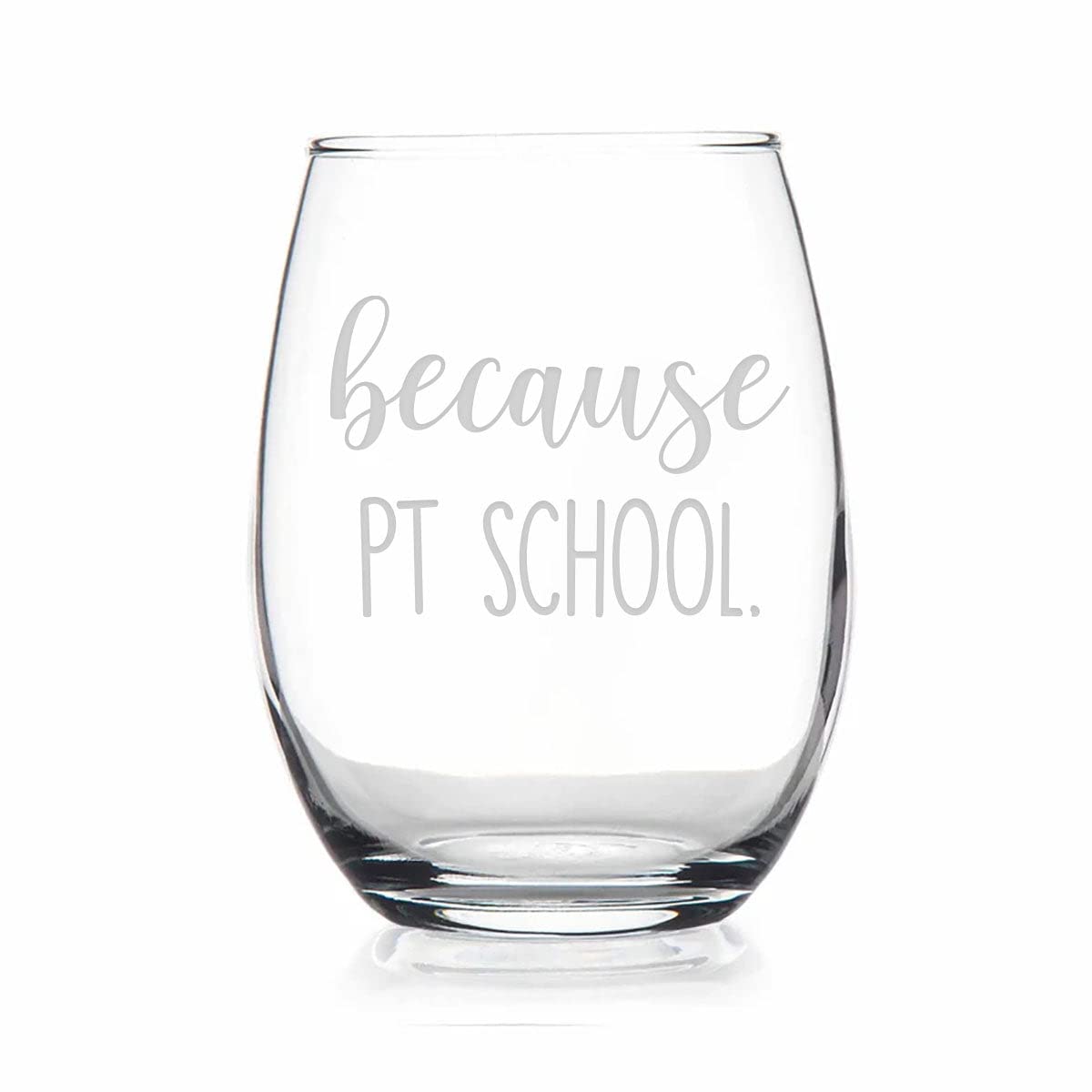 HTDesigns Physical Therapy School Graduation Gift - Gifts For Pt School Students - Physical Therapist Wine Glass - Physical Therapy Gifts