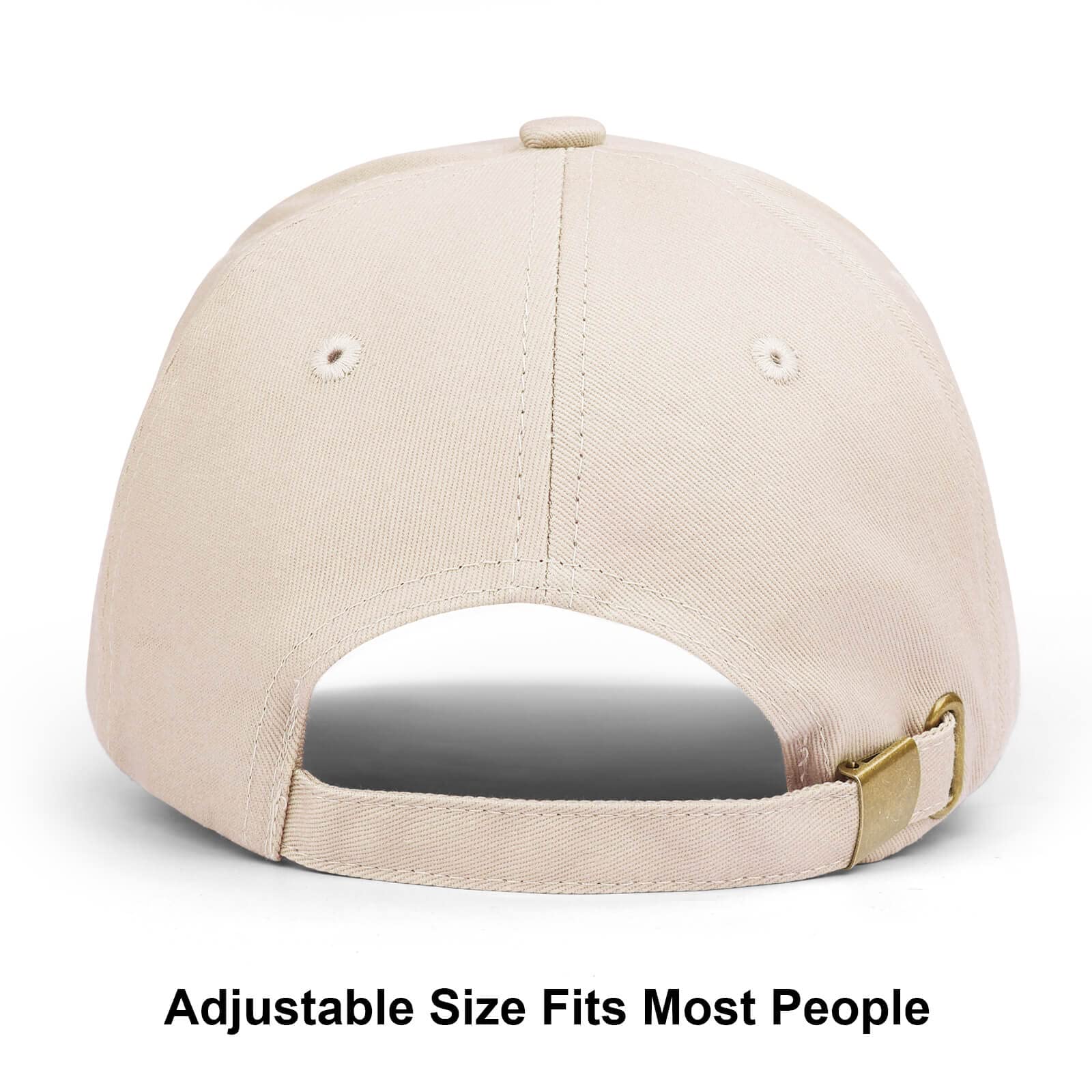 Long Bill Cap for Men Women 4.3" Extra Long Baseball Cap, Cotton Long Visor Hat Adjustable Outdoor Long Brim Fishing Sun Hat (Beige)
