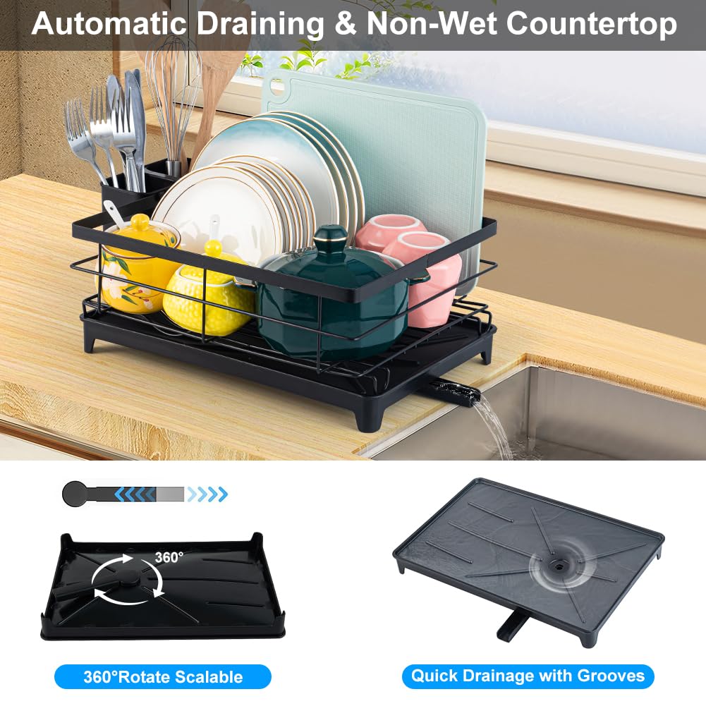 HengWJJ Dish Drainer Rack (Space Aluminum)