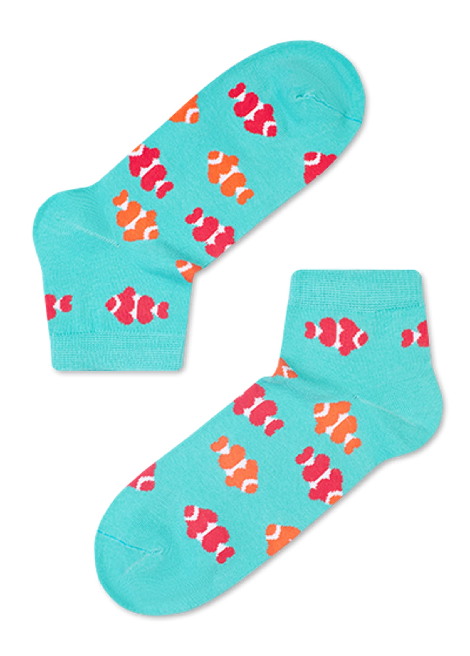 JNRB Men's Cotton Colored Bright Ankle Socks Ocean theme printed, L-XL (Hold the Crab)