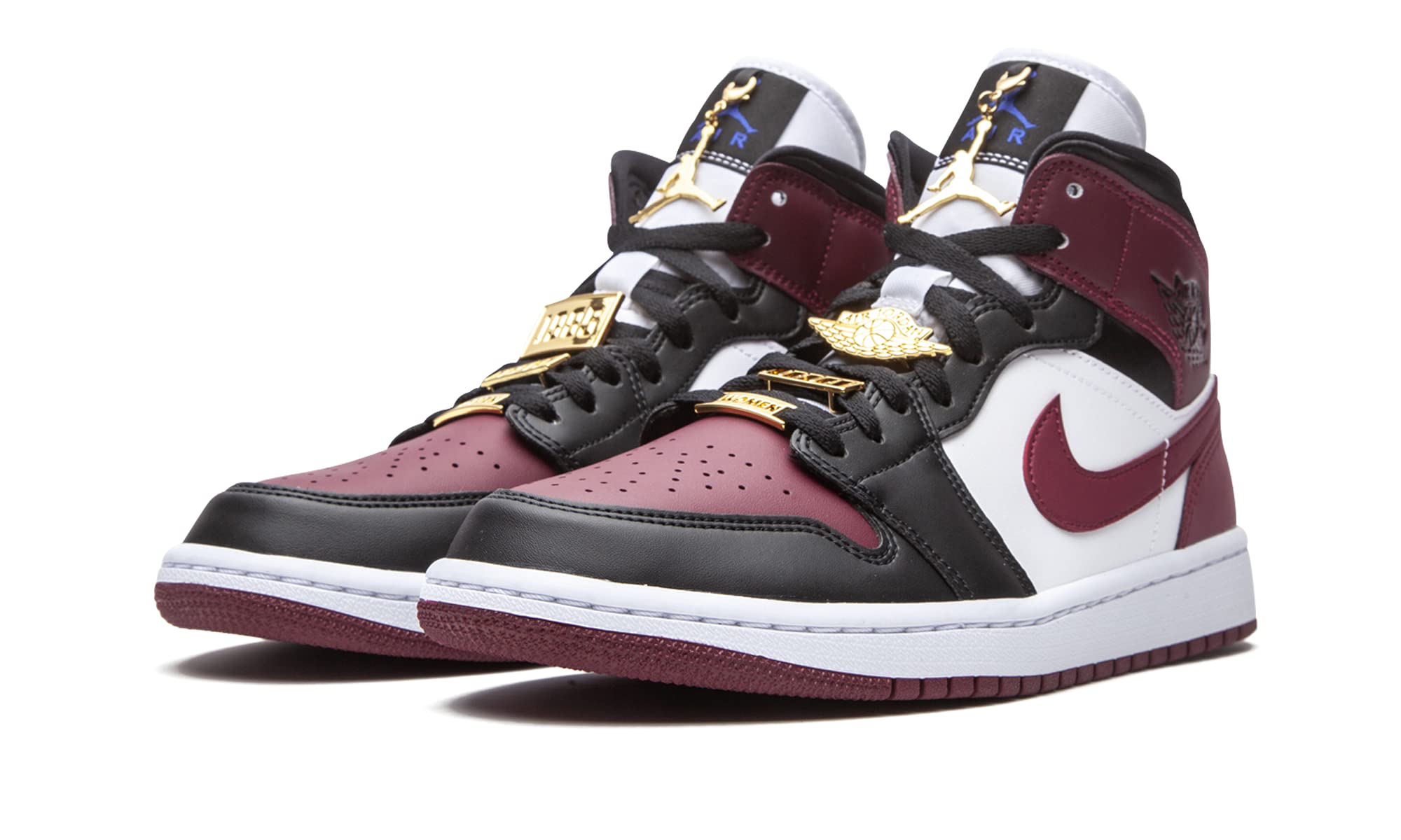 Jordan Womens WMNS Air Jordan 1 Mid SE CZ4385 016 Gold Pendants - Size 12W