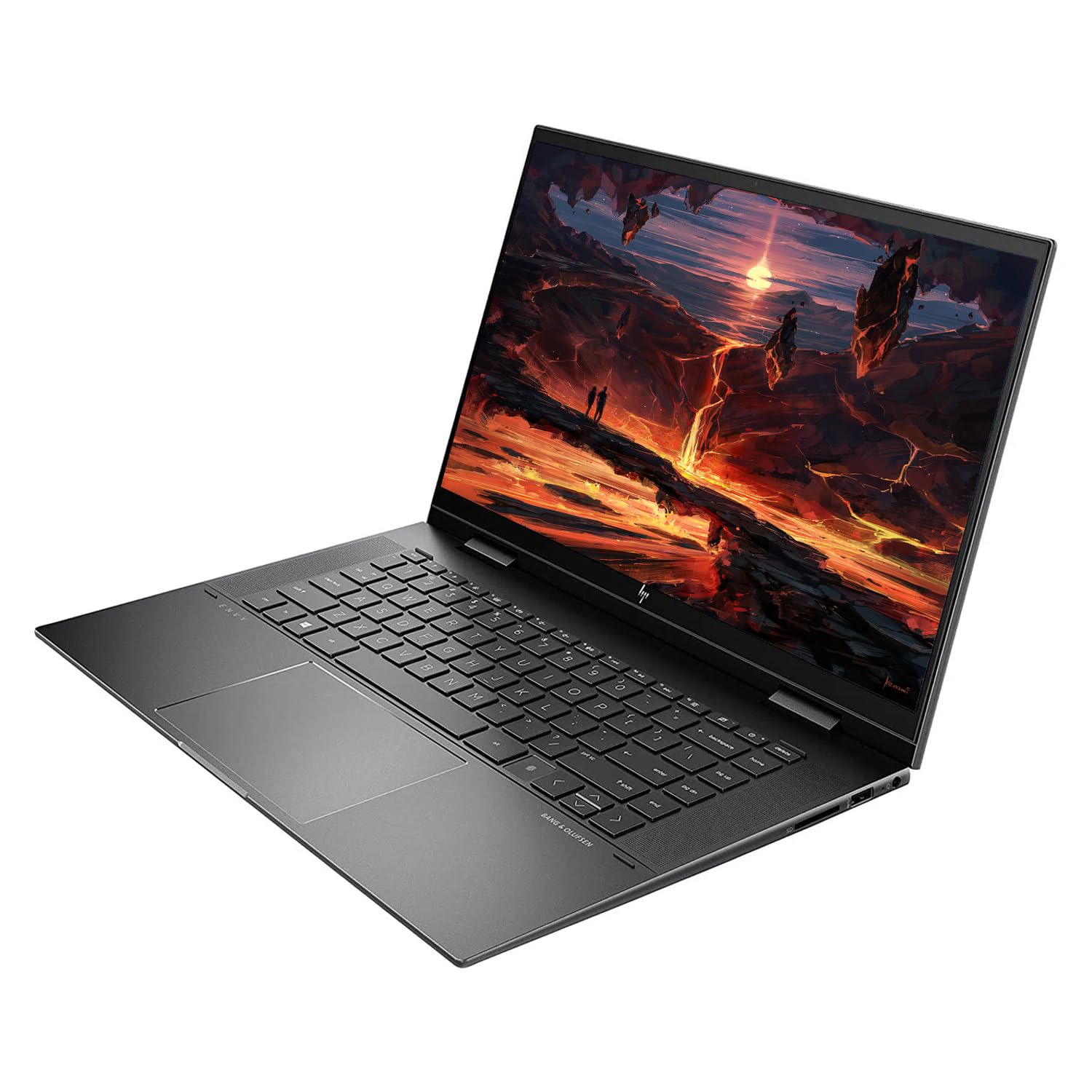HP Envy X360 2-in-1 Laptop, 15.6" IPS Touchscreen, AMD Ryzen 7 5700U Processor, Backlit Keyboard, Fingerprint Reader, Wi-Fi 6, Audio by Bang & Olufsen, Windows 11 (32GB RAM | 1TB PCIe SSD)
