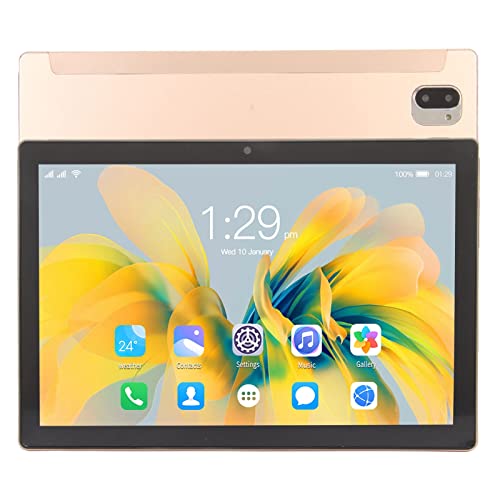 HEEPDD HD Tablet, Gaming Tablet Dual Camera 7000mAh Battery 6GB RAM 128GB ROM 3 Card Slots 10.1 Inch FHD Octacore CPU (US Plug)