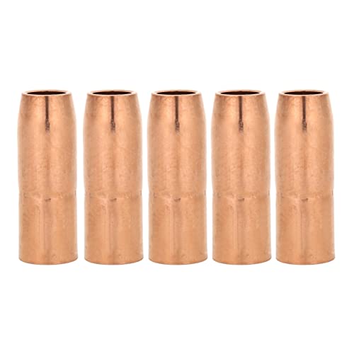 JUSTHENGGUANG 5Pcs Welding Nozzle Copper Nozzle Inert Gas Protection Welding Gun Accessories Fit for Miller M25/M40 Welding Nozzle Torch Nozzle