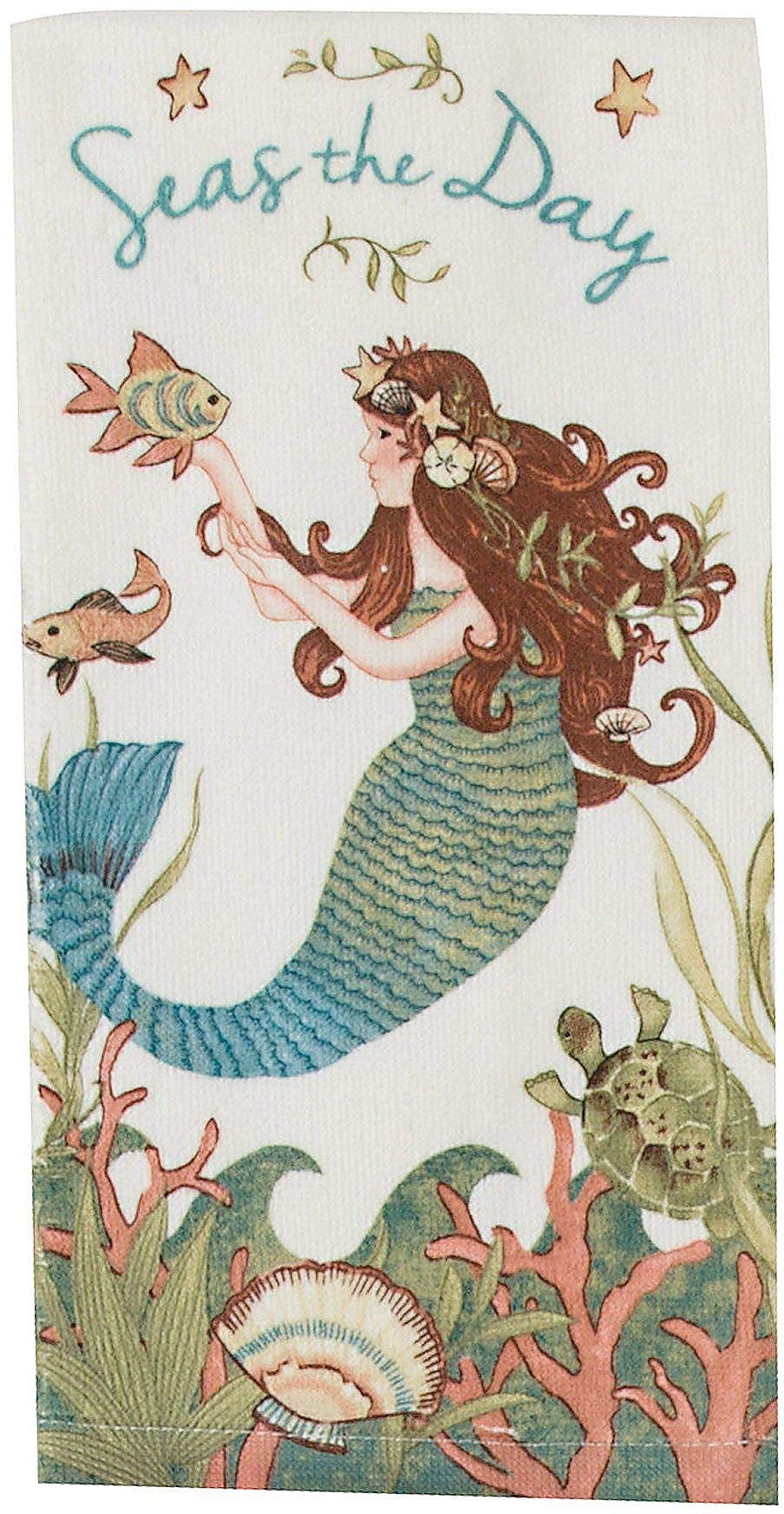 Kay Dee Designs Seas The Day Terry Towel, White
