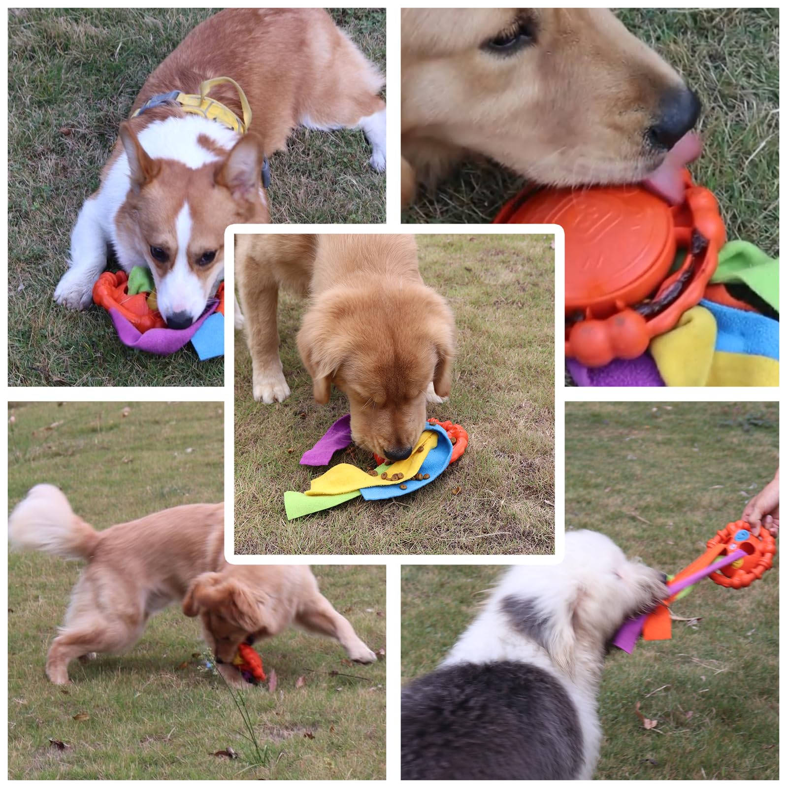 OUQEEING Dog Chew Toys with Beef Flavor Bite Resistant Toys Hidden Food Cloth Strips for Medium, Large Dog Interactive Trainning Treat,Durable Hard Toys for Aggressive Chewers,Teeth Cleanning
