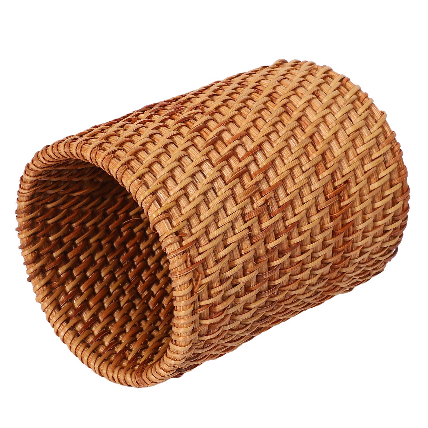 Pasuihcay Rattan Chopsticks Tube Shovel Spoons Bucket Dinner Knives Forks Tableware Storage Box Home Storage Baskets Organizer A