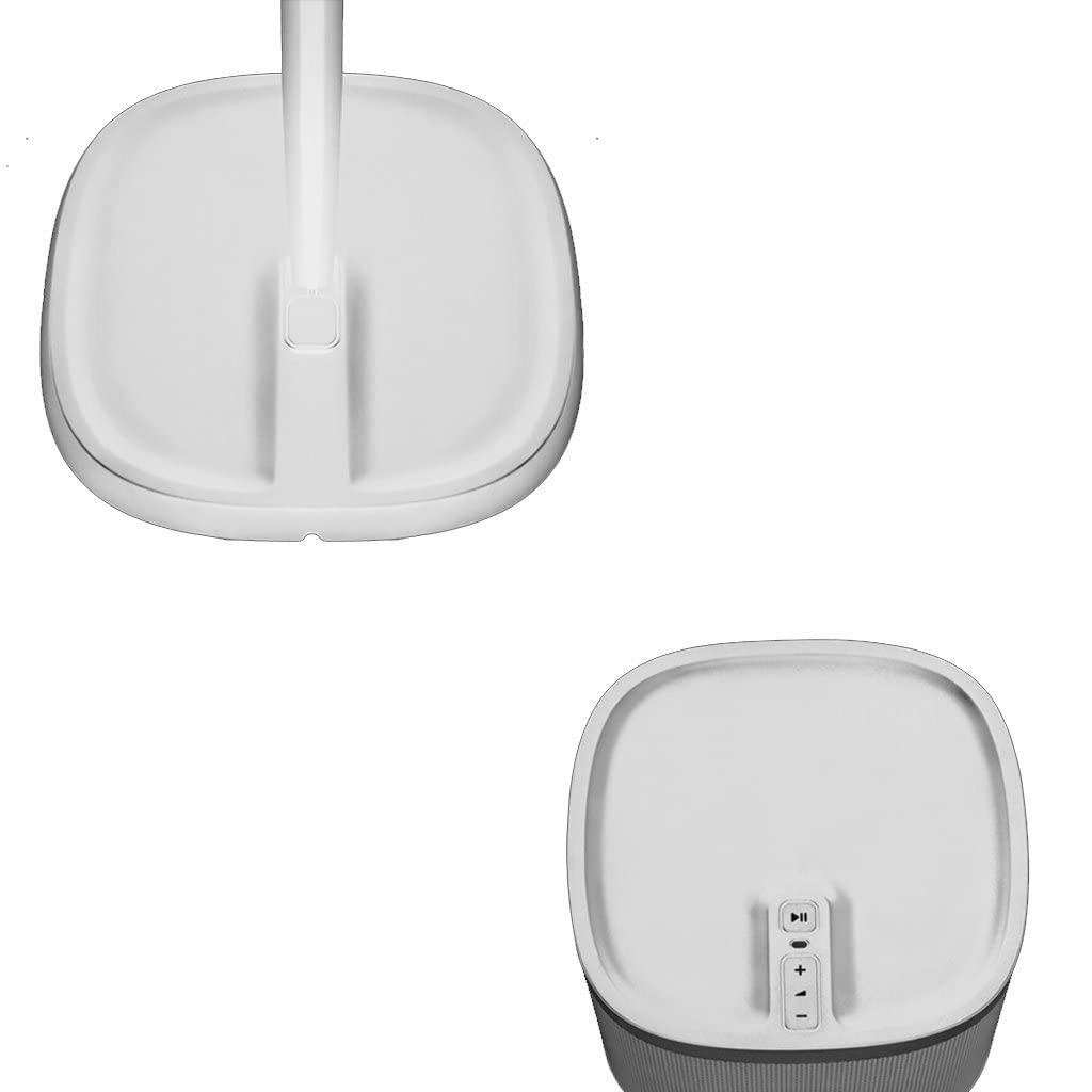 GT STUDIO Sonos Speaker Stands for Sonos One, One SL, Play:1, Play:3, Premium Design Improves Surround Sound, Heavy Base, Complete Cord Concealment - (Pair, Black)