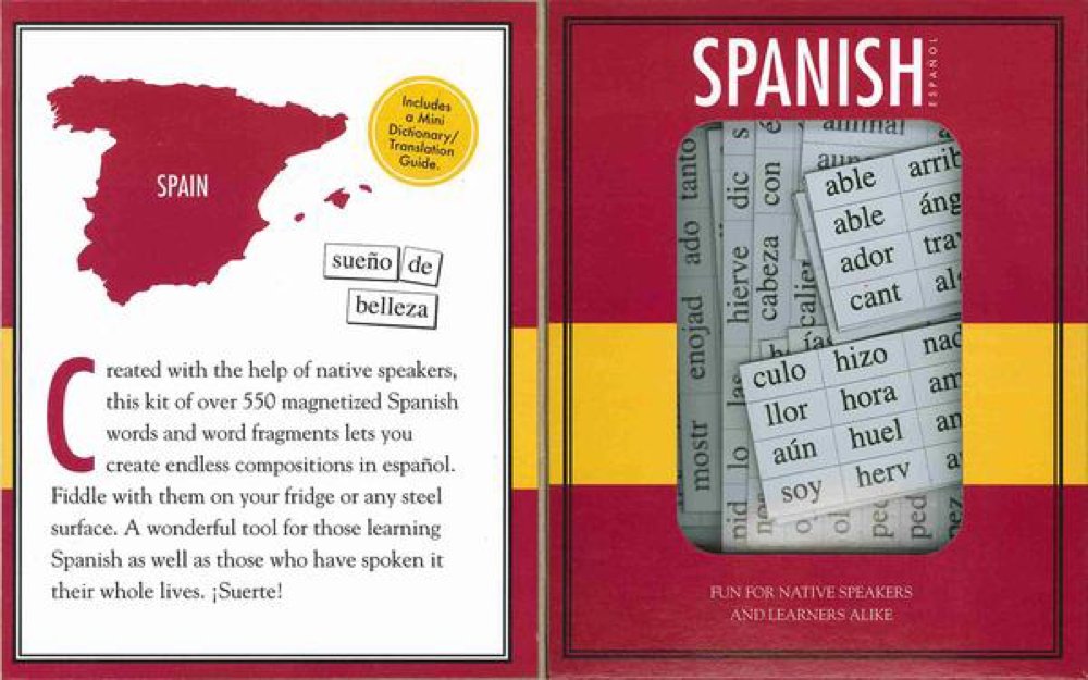 Magnetic Poetry - Spanish Kit - Words for Refrigerator - Write Poems and Letters on The Fridge - Made in The USA