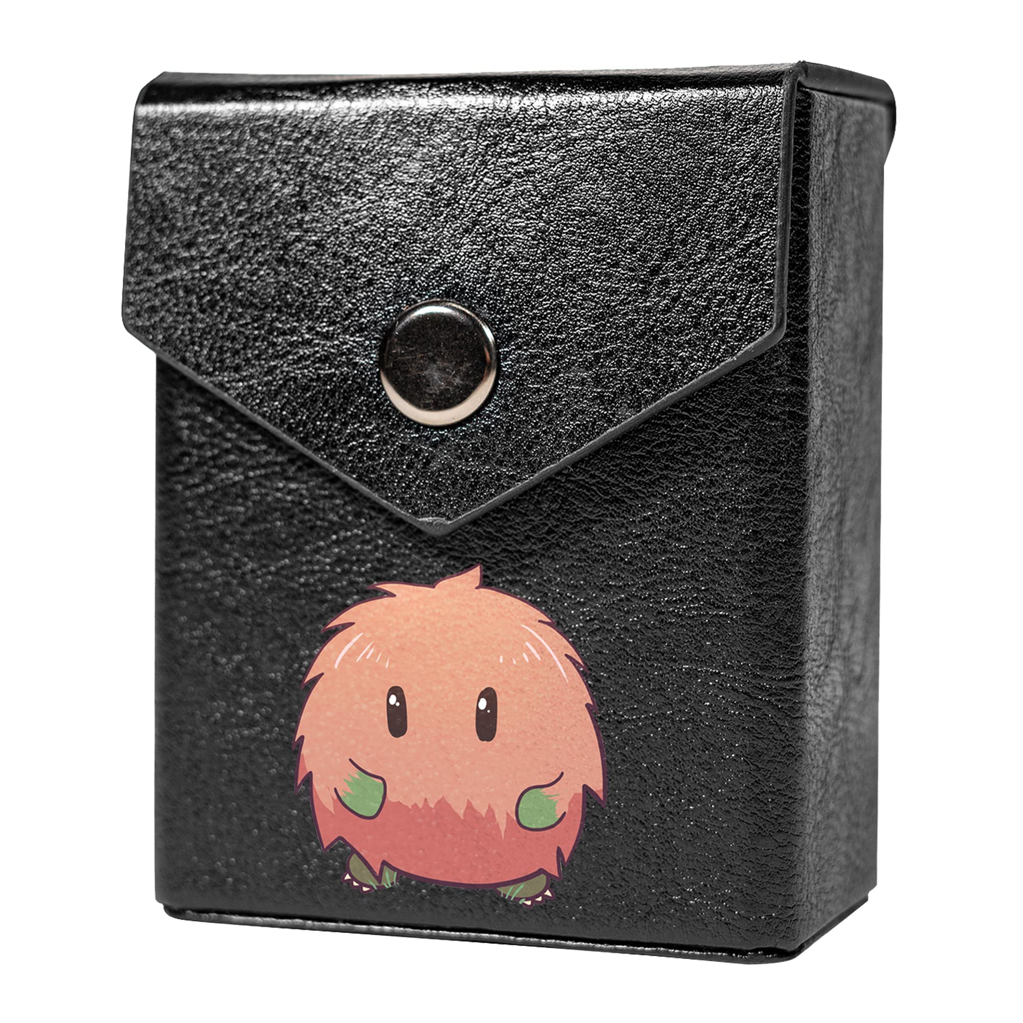 Kuri Spirit Deck Box/Deck Case - Built in Belt Loop/Clip - Hard Shell Faux Leather - Compatible with Yu-Gi-Oh, MTG, CFV, Digimon, F&B and other Trading Card Games
