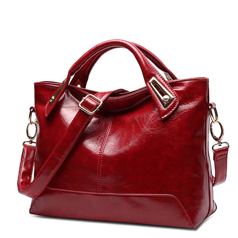 KKP Women's Leila Medium Triple Compartment Satchel Crossbody Bag Purse Handbag