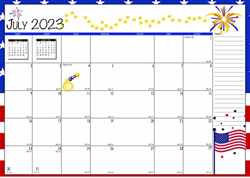 House of Doolittle Seasonal Monthly Planner, Seasonal Artwork, 10 x 7, Light Blue Cover, 12-Month (Jan to Dec): 2023