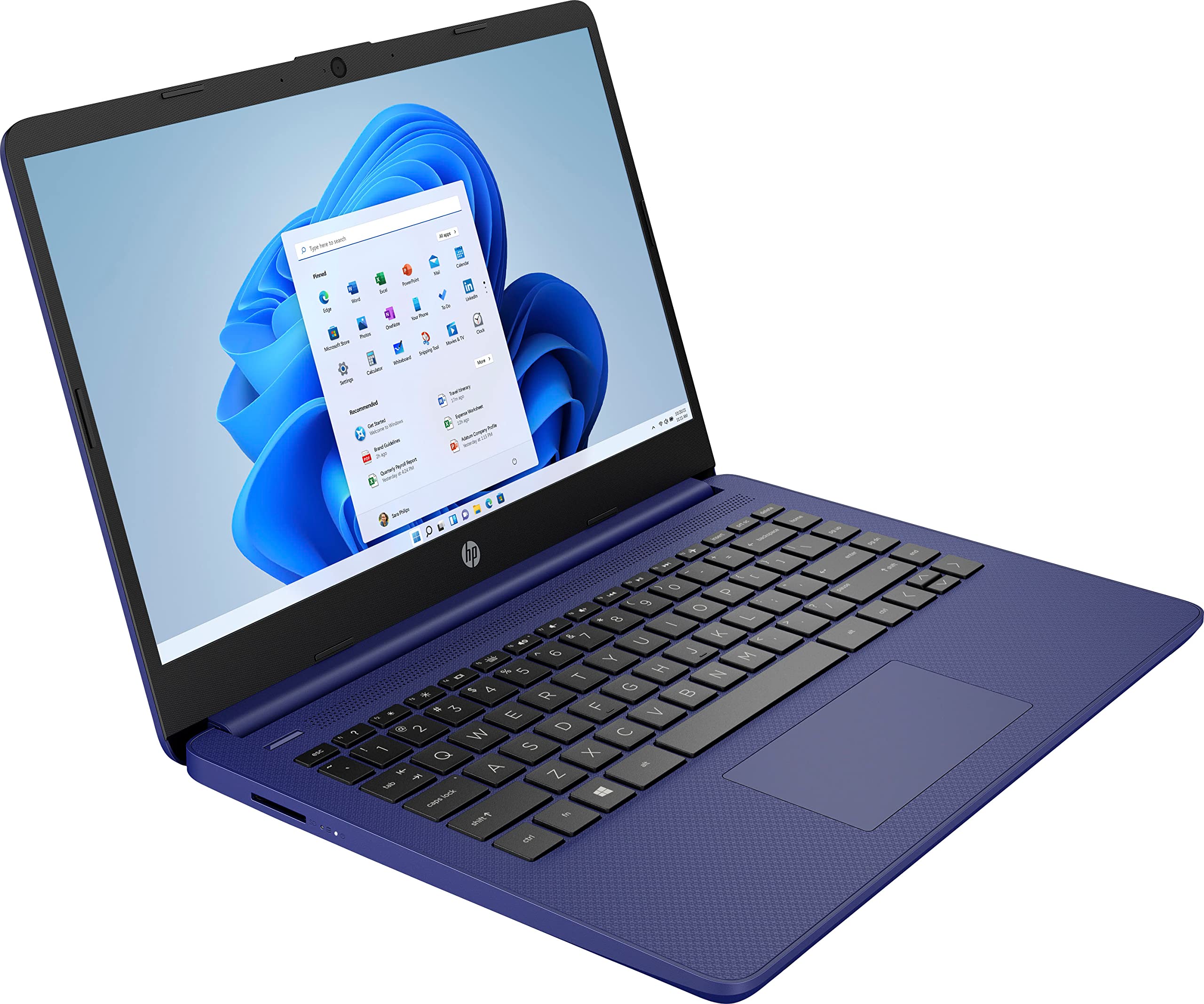 HP Newest 14" Ultral Light Laptop for Students and Business, Intel Quad-Core N4120, 4GB RAM, 128GB Storage(64GB eMMC+64GB Micro SD), 1 Year Office 365, Webcam, HDMI, WiFi, USB-A&C, Win 11 S