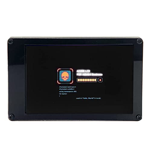 Jopwkuin Computer Temp Monitor, Theme Editor PC CPU Data Monitor 3.5 Inch for Desktop