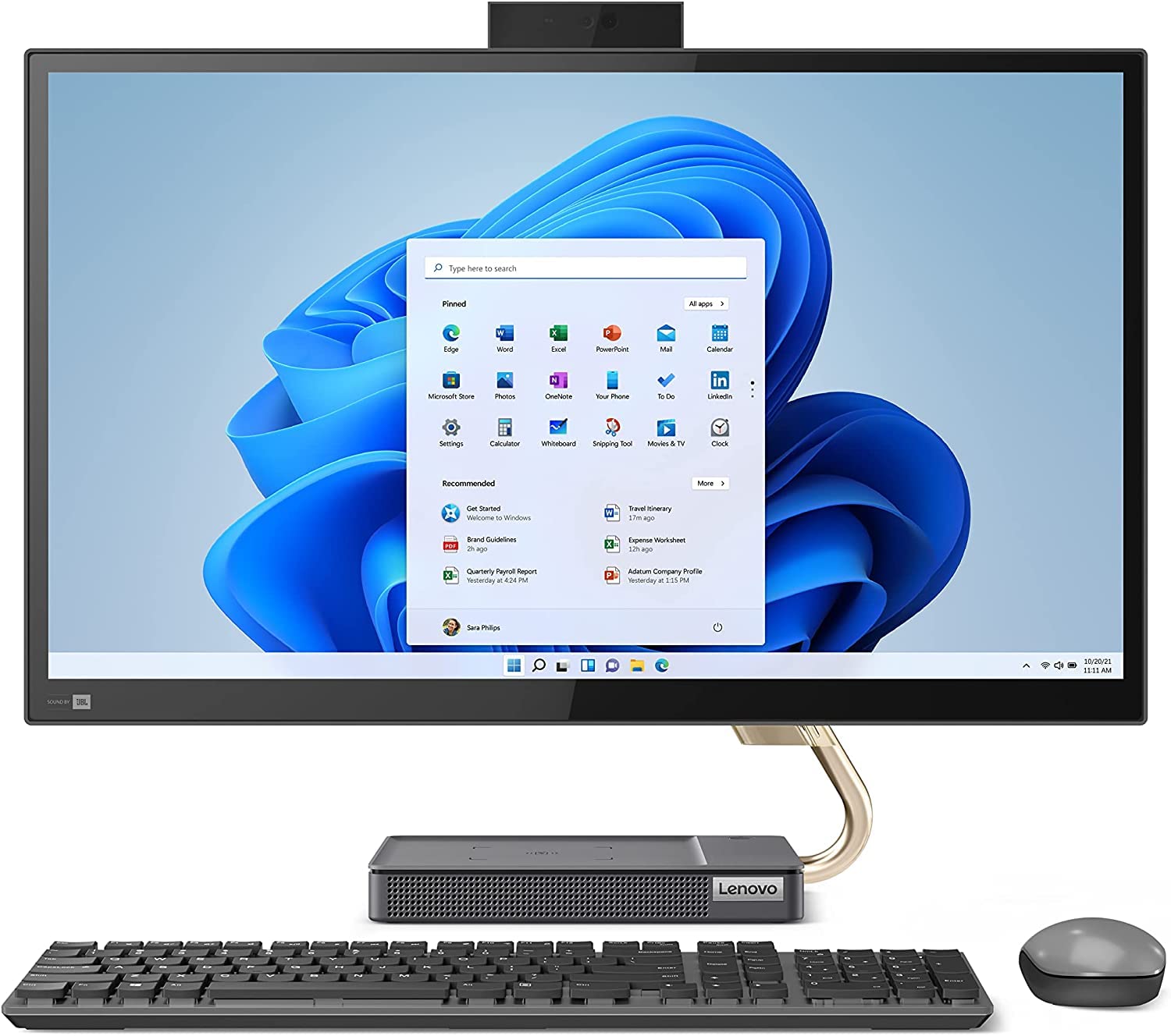 Lenovo IdeaCentre 5i AIO 27 Touch 512GB SSD (Intel 10th gen Processor with Six Cores and Turbo Boost to 3.60GHz, 16 GB RAM, 512 GB SSD, 27" QHD Touchscreen, Win 11) Desktop All in One PC Computer