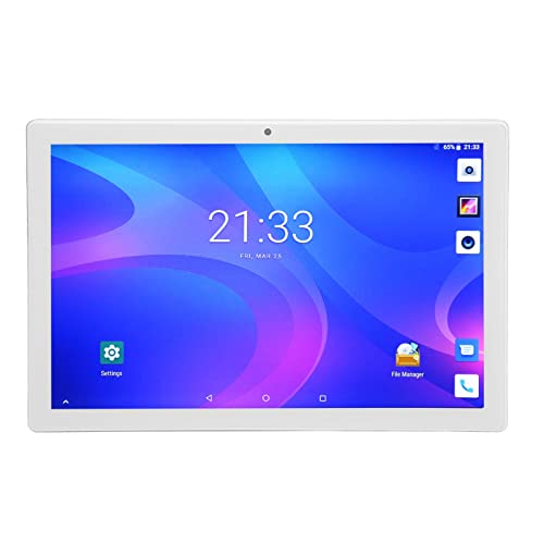 LBEC 10 Inch Tablet, 1920x1200 IPS for 11 Silver Tablet 2.4G 5G WiFi for Office (US Plug)