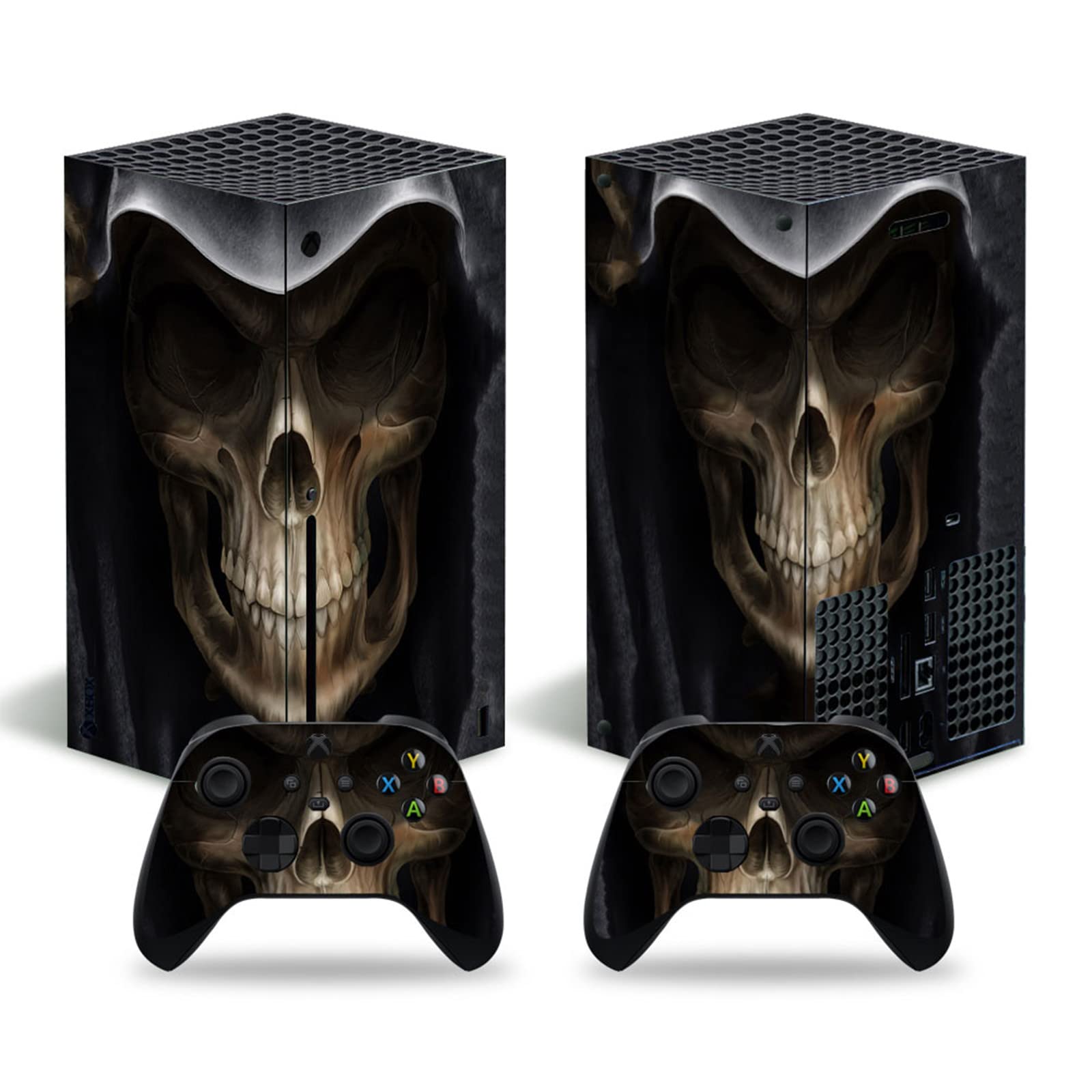 Guugoon Skull Skins Compatible with Xbox Series X Console Controllers, Vinyl Decal Stickers for Xbox Series X,1