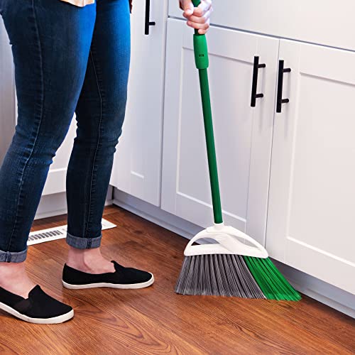 Libman Large Precision Angle Broom β Good for Indoor and Outdoor Use. Permanent 2-Piece Handle, Clicks Together for Sturdy Hold. Reduces Shipping Waste with Smaller Box.
