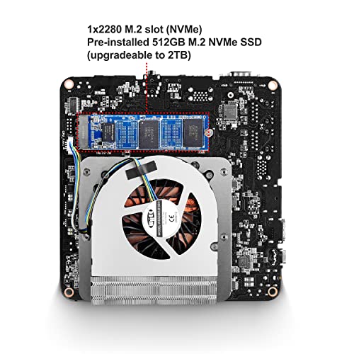 MINIX NGC-7 Pro Mini PC i7-10510U,16GB/512GB M.2 NVMe SSD Windows 11 Pro Mini Computer, Triple 4K @ 60Hz Display/HDMI 2.0/ USB-C/DP/2xGigabit Ethernet/4USB 3.1. Support 4G LTE, Auto Power On.