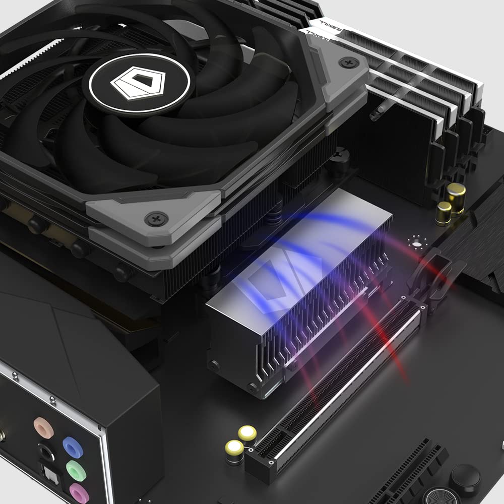 ID-COOLING M.2 2280 SSD Heatsink for M.2 SSD Hard Disk Aluminum Heat Sink for PC M.2 SSD Thermal Silicone Pad Included, Only for Single Sided 2280 Modules