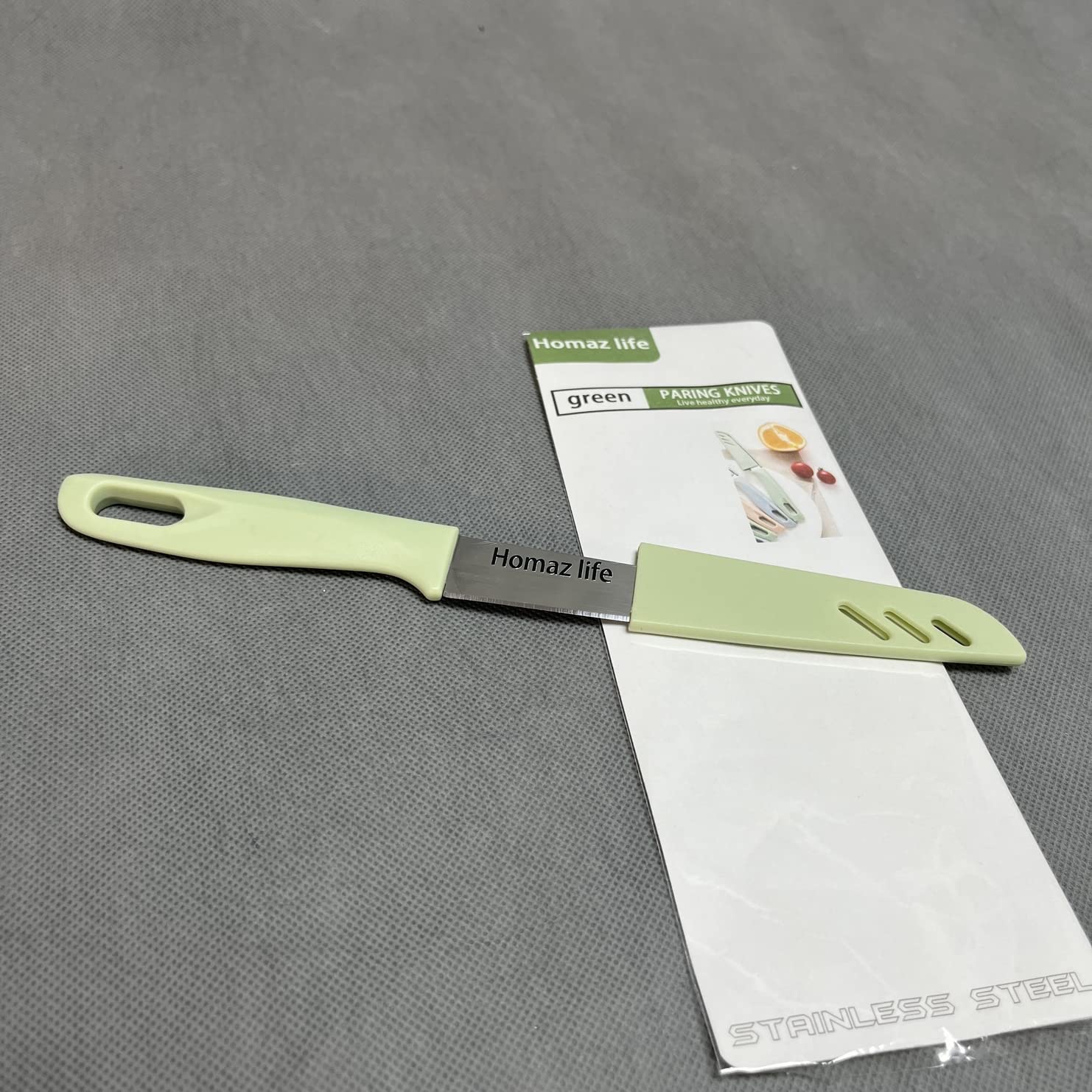 Homaz life Paring knives, 4 Inch Peeling Knife, Fruit and Vegetable Knife, Ultra Sharp Kitchen Knives, PP Plastic Handle