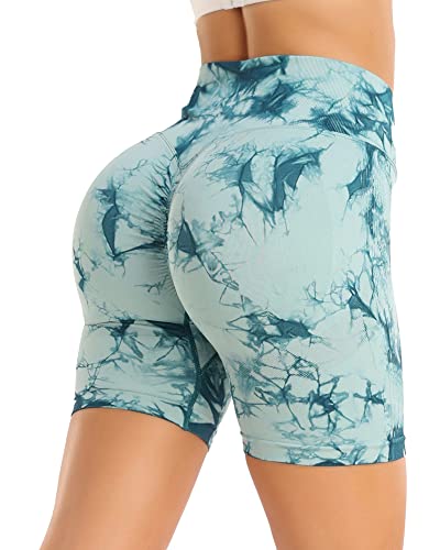 gymfrog Womens Workout Shorts Seamless Scrunch Butt Gym Biker Shorts High Waisted Booty Yoga Shorts