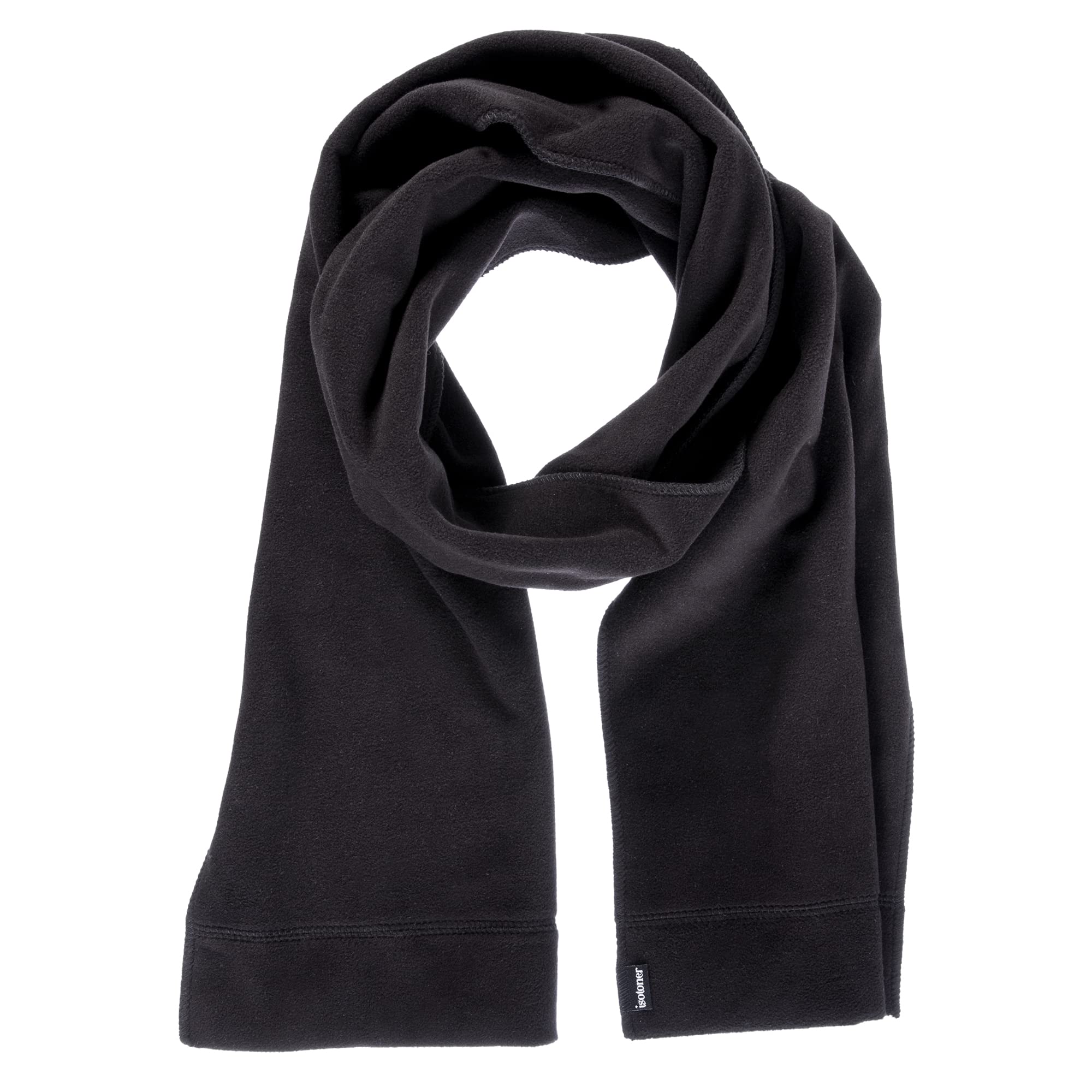 isotoner Womens Water Repellent Soft Stretch Fleece Scarf Scarves, Grey