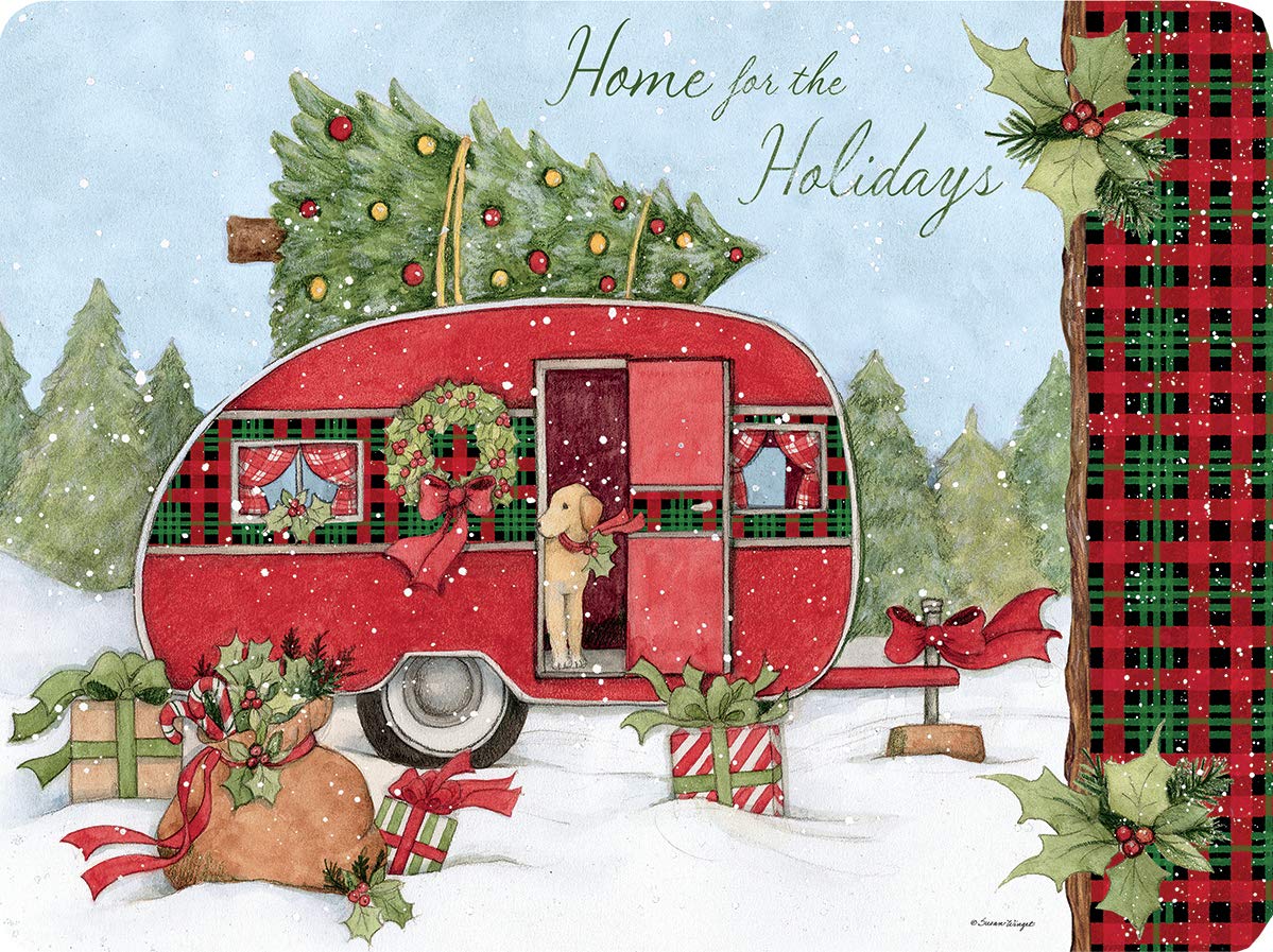 Lang Home for Christmas Cutting Board , large, Multi