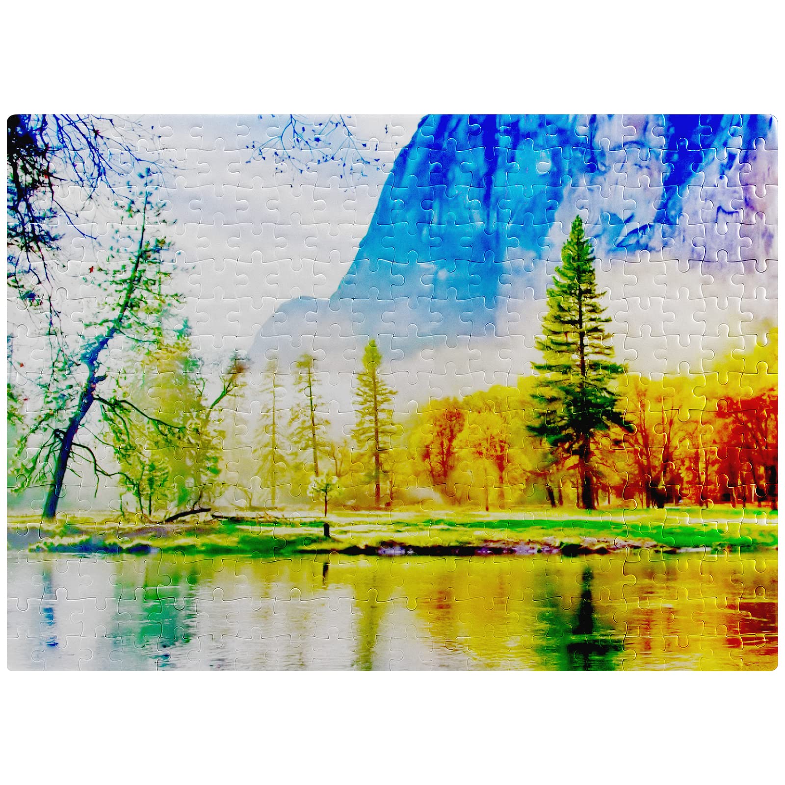 KEILEOHO 14 Pack Blank Jigsaw Puzzles, 15.5 x 11 Inches Sublimation Blank Puzzles, DIY Custom Puzzle for Heat Press Printing, Art and Craft, Each Puzzle 300 Pieces