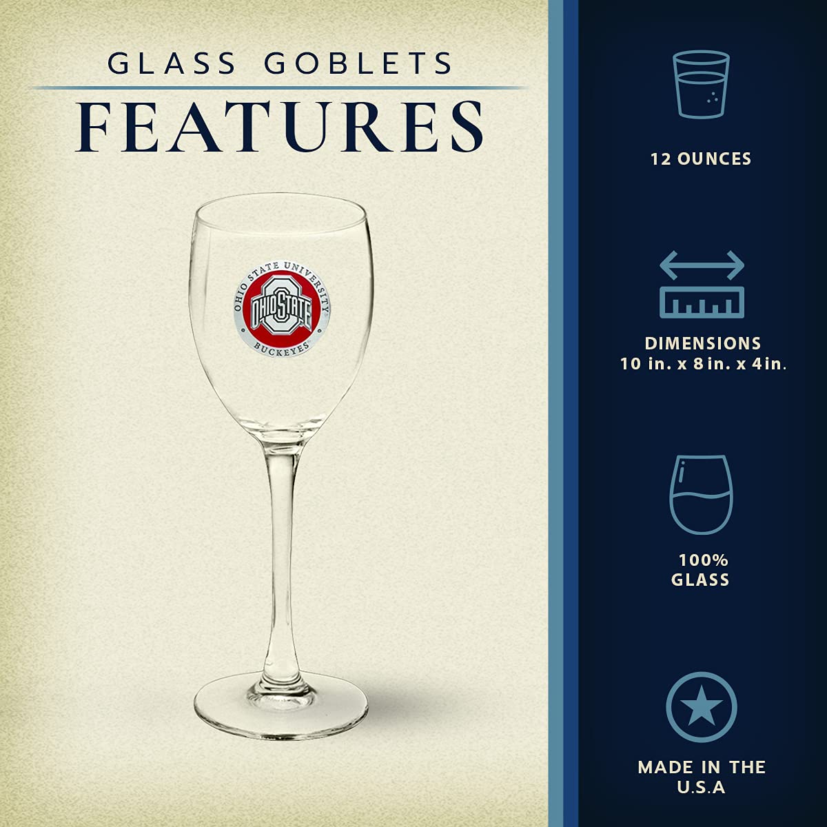Heritage Pewter Ohio State University Goblets (Set of 2)