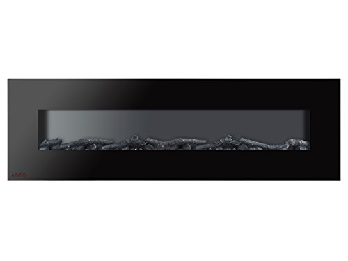 IGNIS Royal 72 inch Wall Mount Electric Fireplace with Logs c SA us Certified (Could be recessed with no Heat)