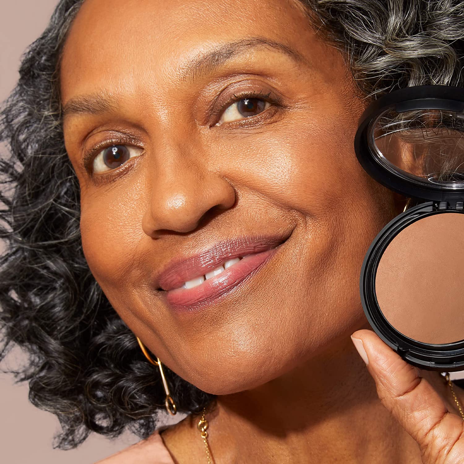LAURA GELLER NEW YORK Double Take Powder + Liquid Foundation - Deep - Ultimate Matte Finish - Buildable Medium to Full Coverage