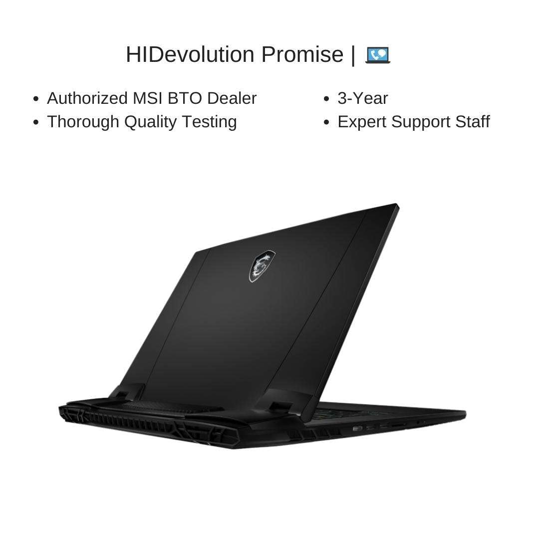 HIDevolution CreatorPro X17HX A13VM 17.3" UHD 144Hz, 2.2 GHz i9-13980HX, RTX 5000 Ada, 192 GB DDR5 RAM, 2 TB PCIe SSD, Windows 11 Pro