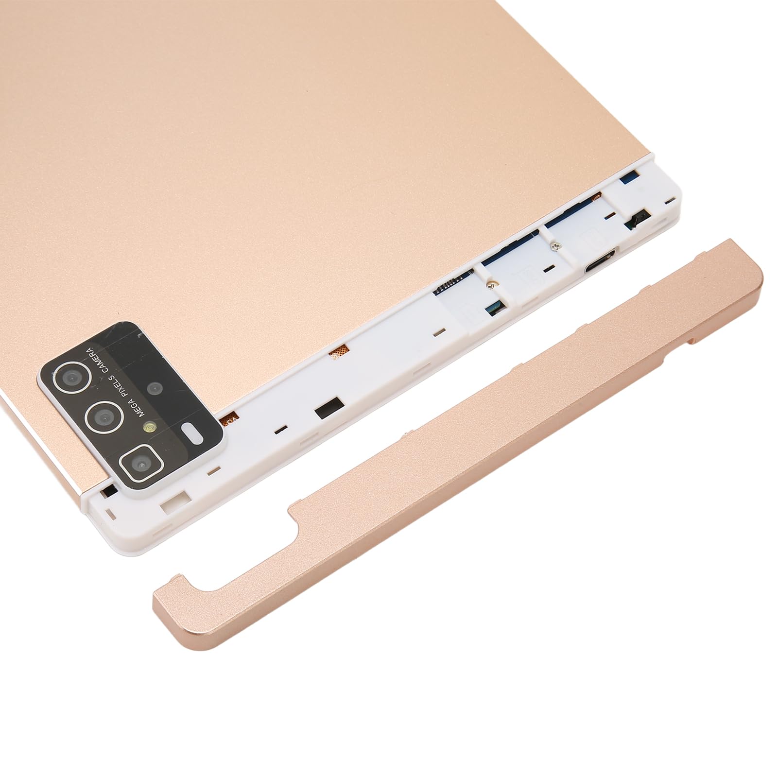 Gugxiom Android Tablet, 10.1 Inch FHD Screen, Octa Core Processor, 6GB RAM, 128GB ROM, 5MP+8MP Camera, 6000mAh, Support 4G Call (Gold)