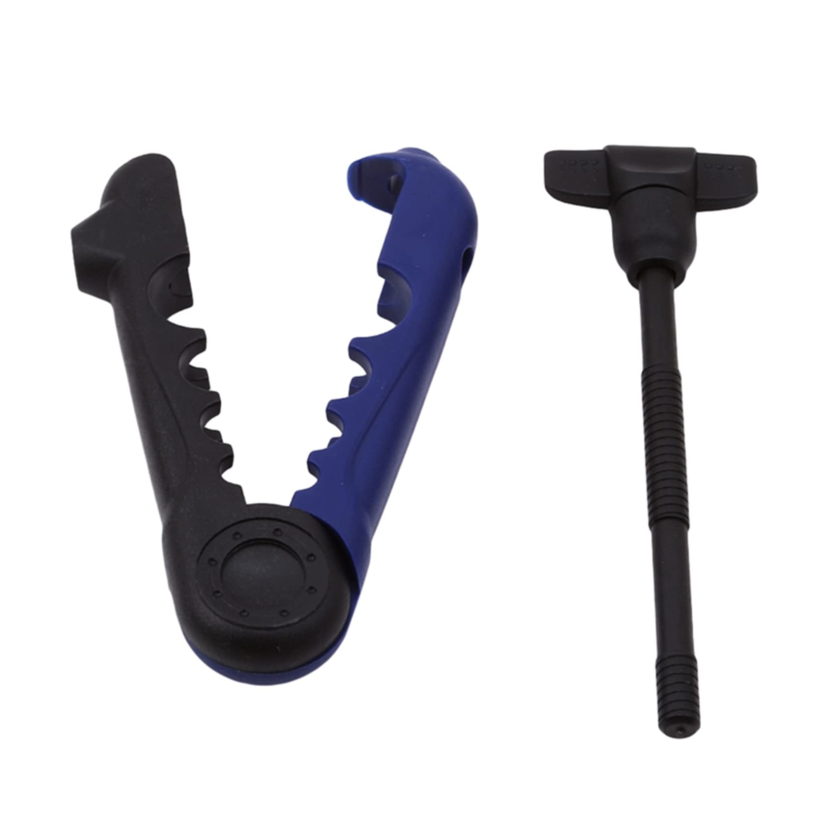 IEAKDCD Universal Portable Fishing Rod Spool Winder Adjustable Wire Clip Winder Board Spooling Tool(Blue Black)