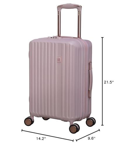 it luggage Luxuriant 22" Hardside Carry-On 8 Wheel Expandable Spinner, Prada Pink
