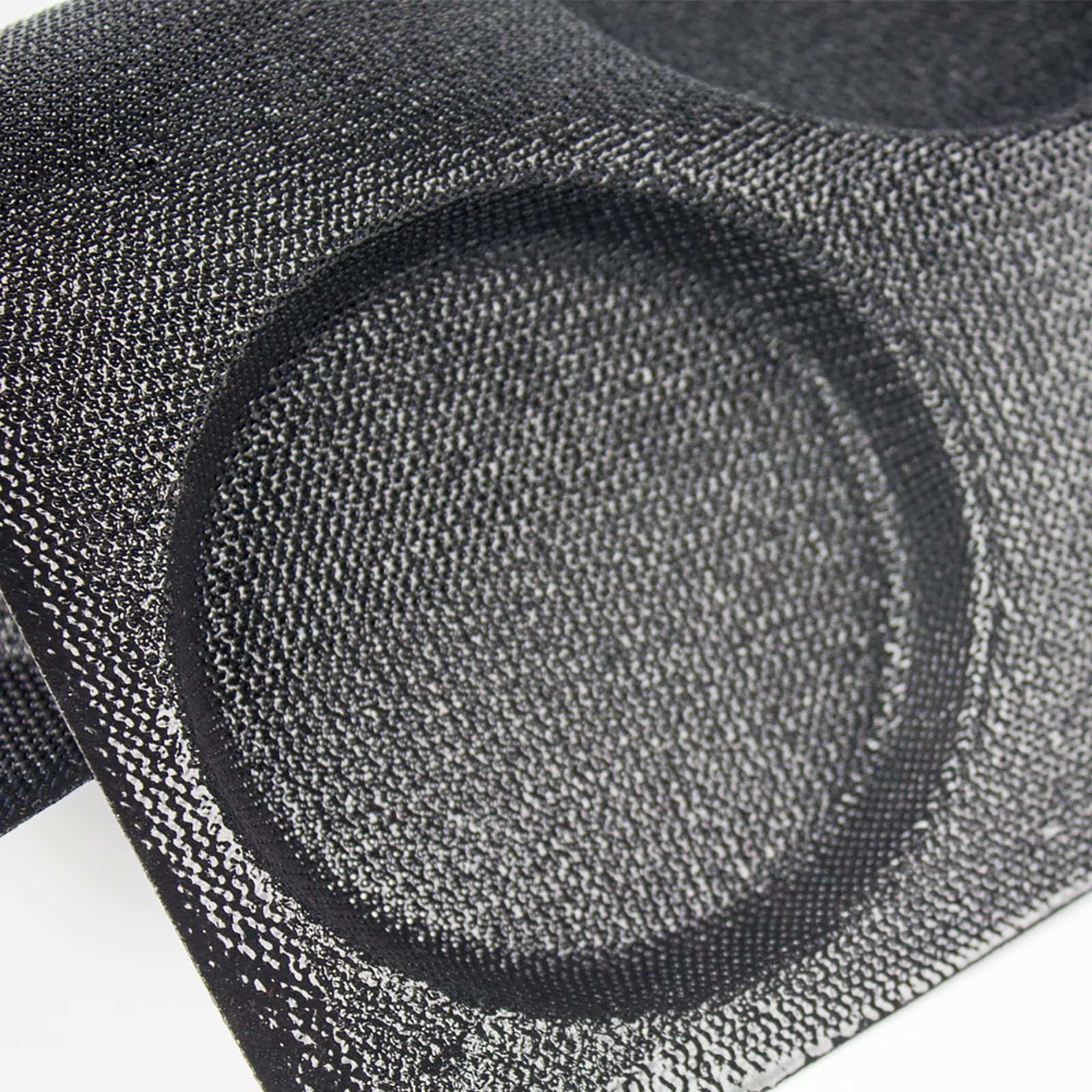 KBTBAK Black Perforated Silicone Hamburger Bun Pan, Non-Stick Baking Pan for Making Buns