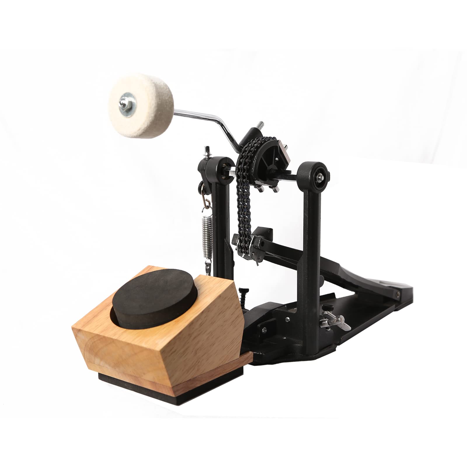 Janerock Bass Drum Practice Pad, Bass Drum Pad with Drum Beater(Pedal Not Included)