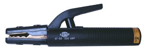Lenco 01060 LE AF/HT Electrode Holders, 500 Amp, Nylon/Glass, for 4/0 Cable, 3/8" Capacity, 10.5" L