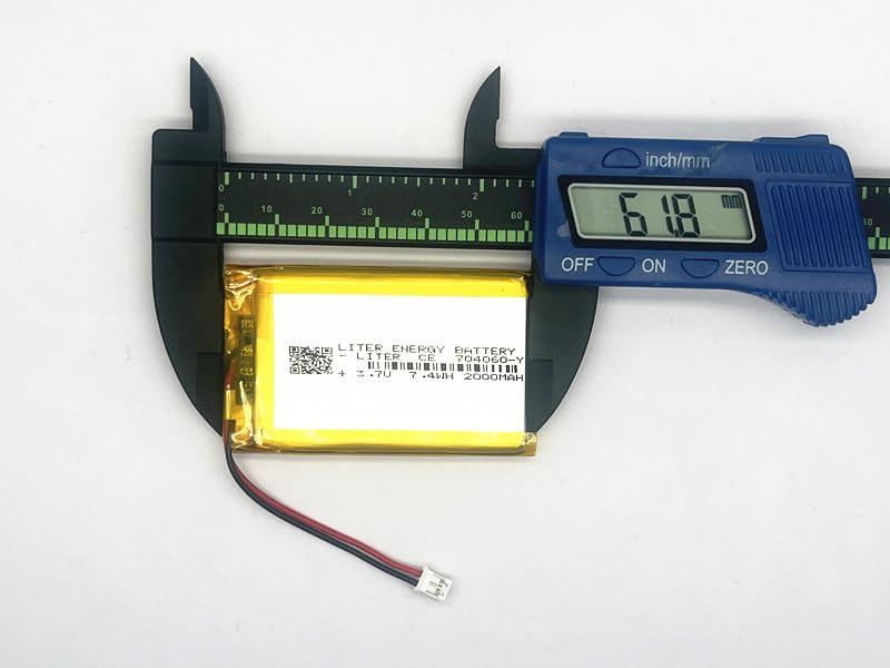 Liter energy battery 3.7V Lipo Battery 2000mAh Rechargeable Lithium ion Polymer Battery 704060 Lithium Polymer ion Battery with JST Connector