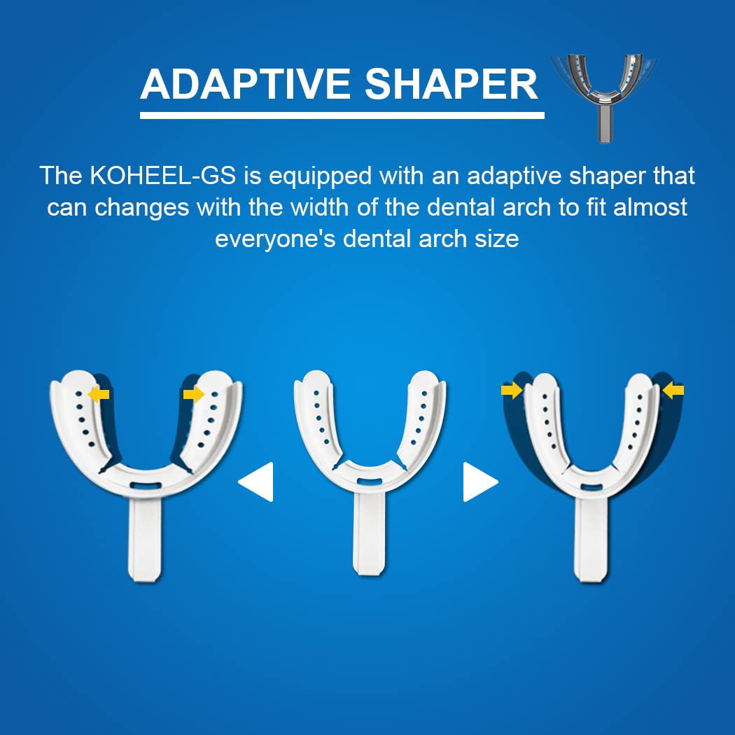 KOHEEL Mouth Guard with Forming Tray, Moldable and Easy to Use Dental Guard, Stops Bruxism Night Guard, 5 Count (White Small Sizes)