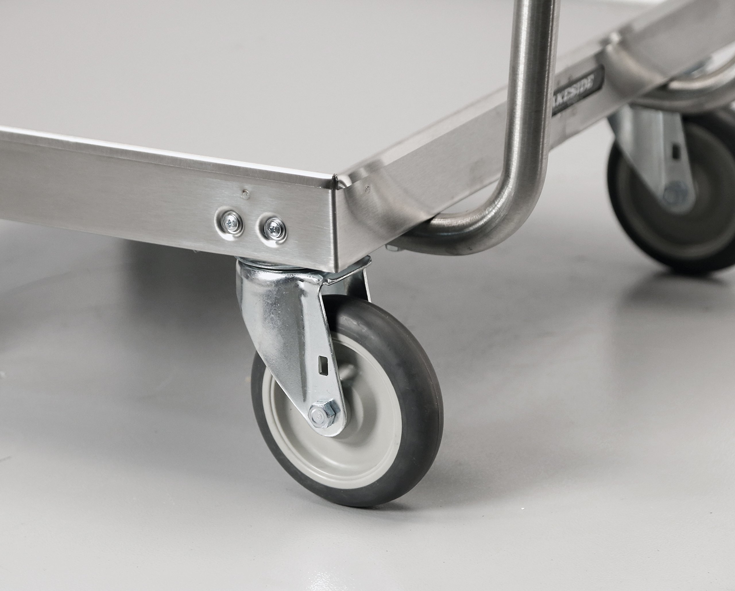 Lakeside 452 Food Service Cup and Glass Rack Dolly, Stainless Steel, 400 lb. Capacity