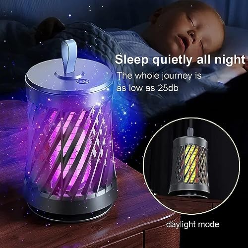 Heating Master Bug Zapper, Electric Mosquito & Fly Zappers/Killer - Insect Attractant Trap Powerful Bug Zapper Light, Hangable Mosquito Lamp for Home, Indoor, Outdoor, Patio (Black)