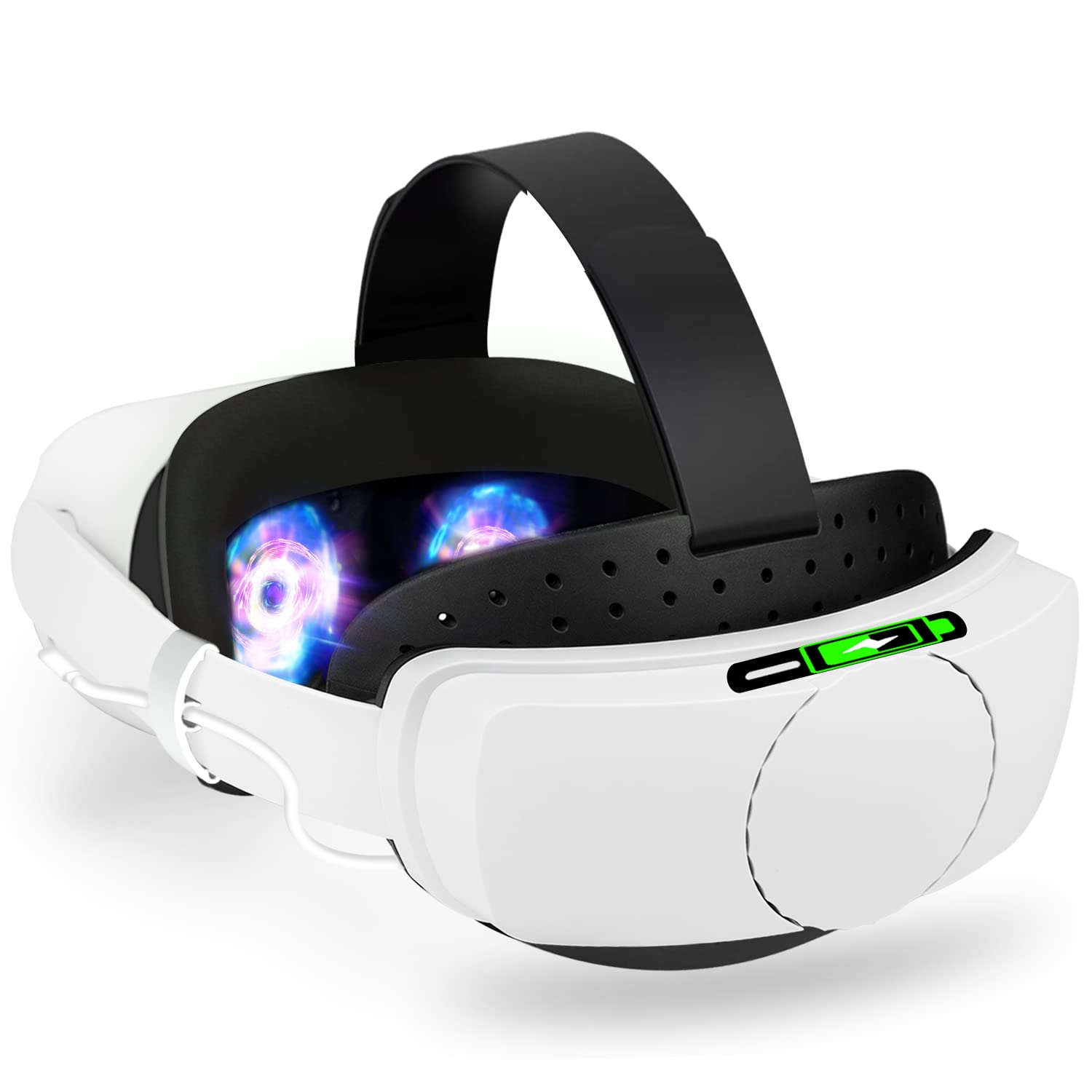 Head Strap with 8000mAh Battery Pack for Oculus Quest 2,IFOO Adjustable Elite Strap Fast Charging with Power Display, Enhanced Comfort in VR,Extend 8H Playtime